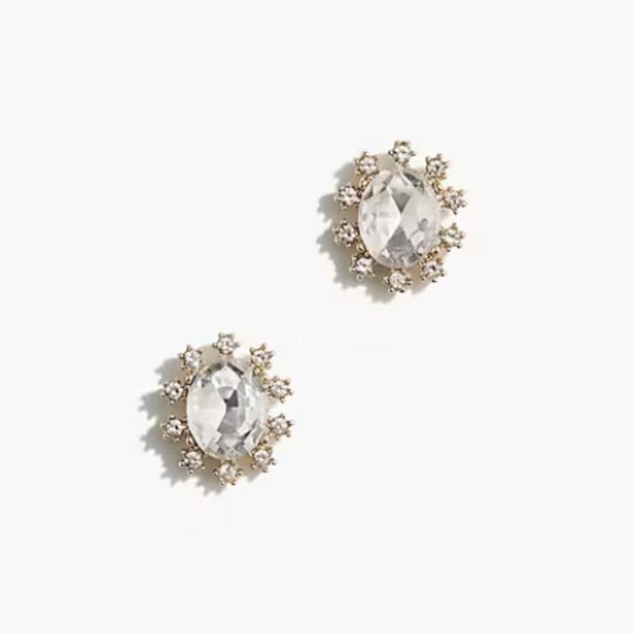 J. Crew | Jewelry | Nwt J Crew Oval Gem Earrings | Poshmark
